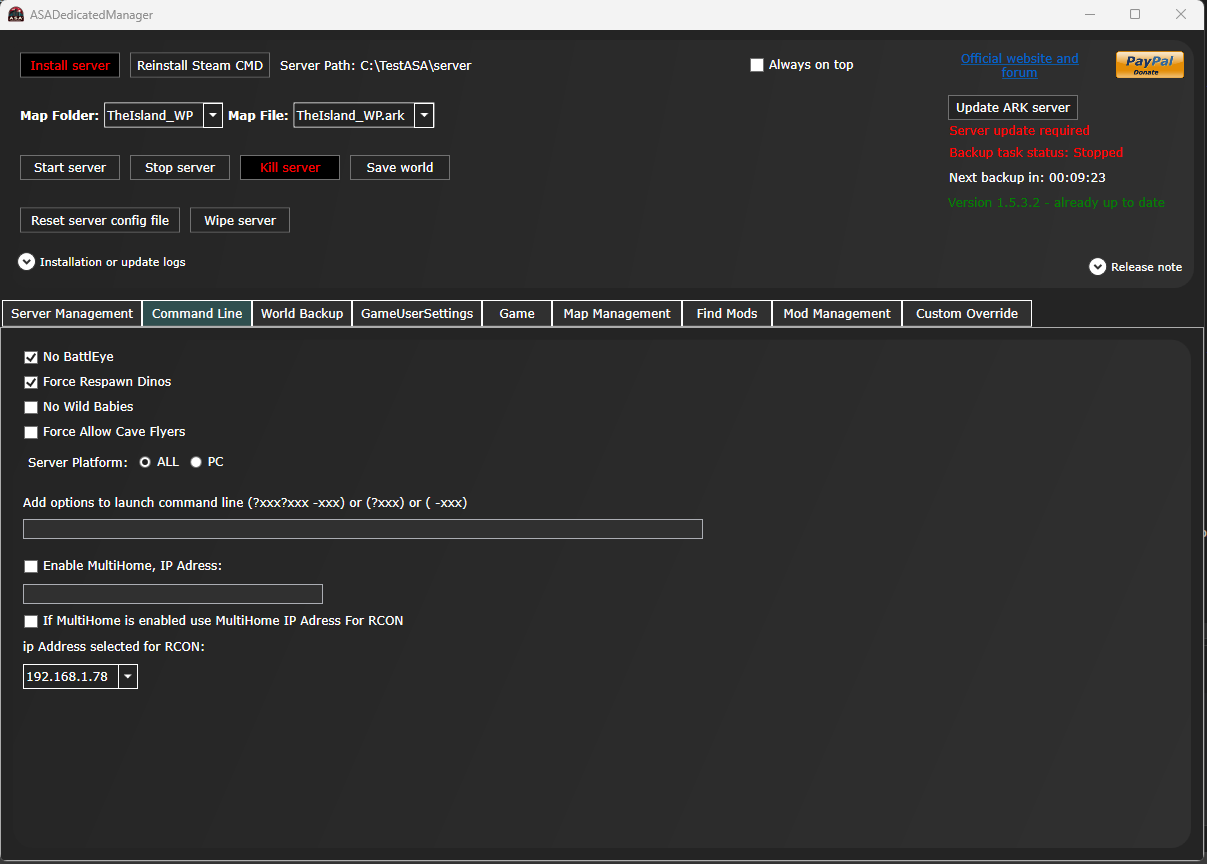 Unverified - ASADedicatedManager | Game Servers Hub